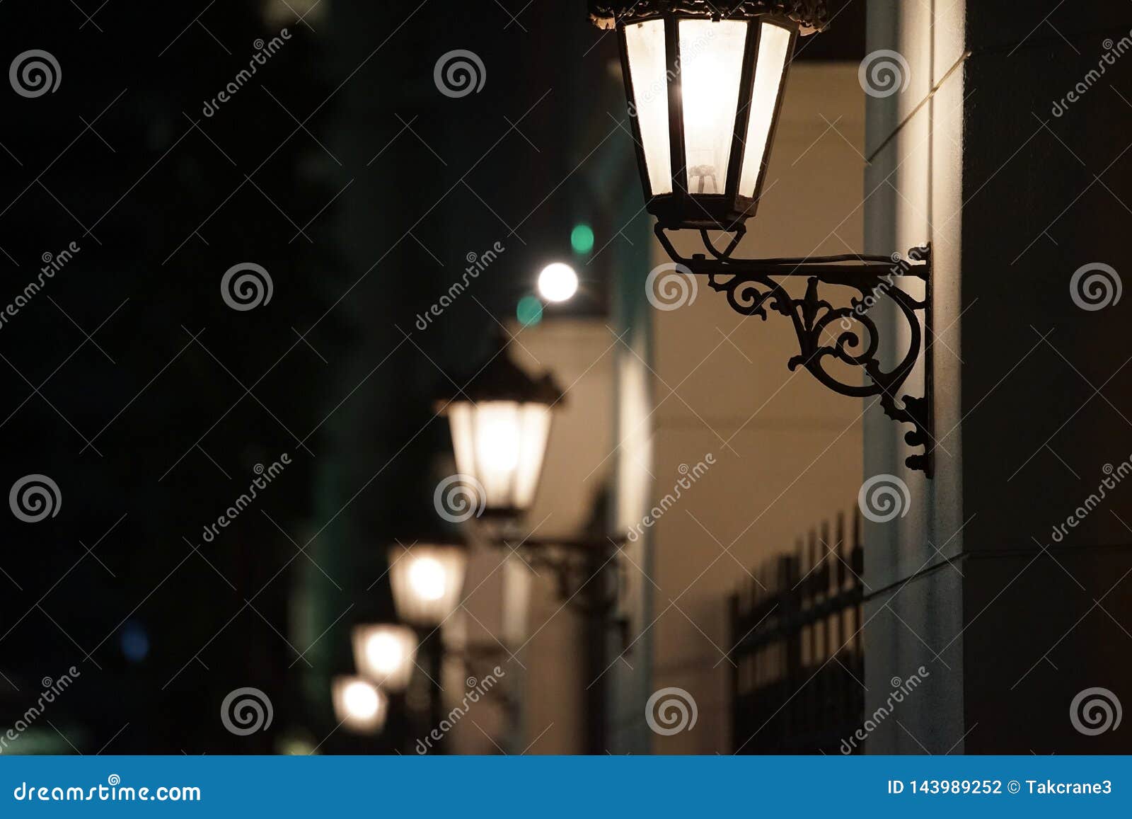 Many streetlights stock photo. Image of streetlights - 143989252