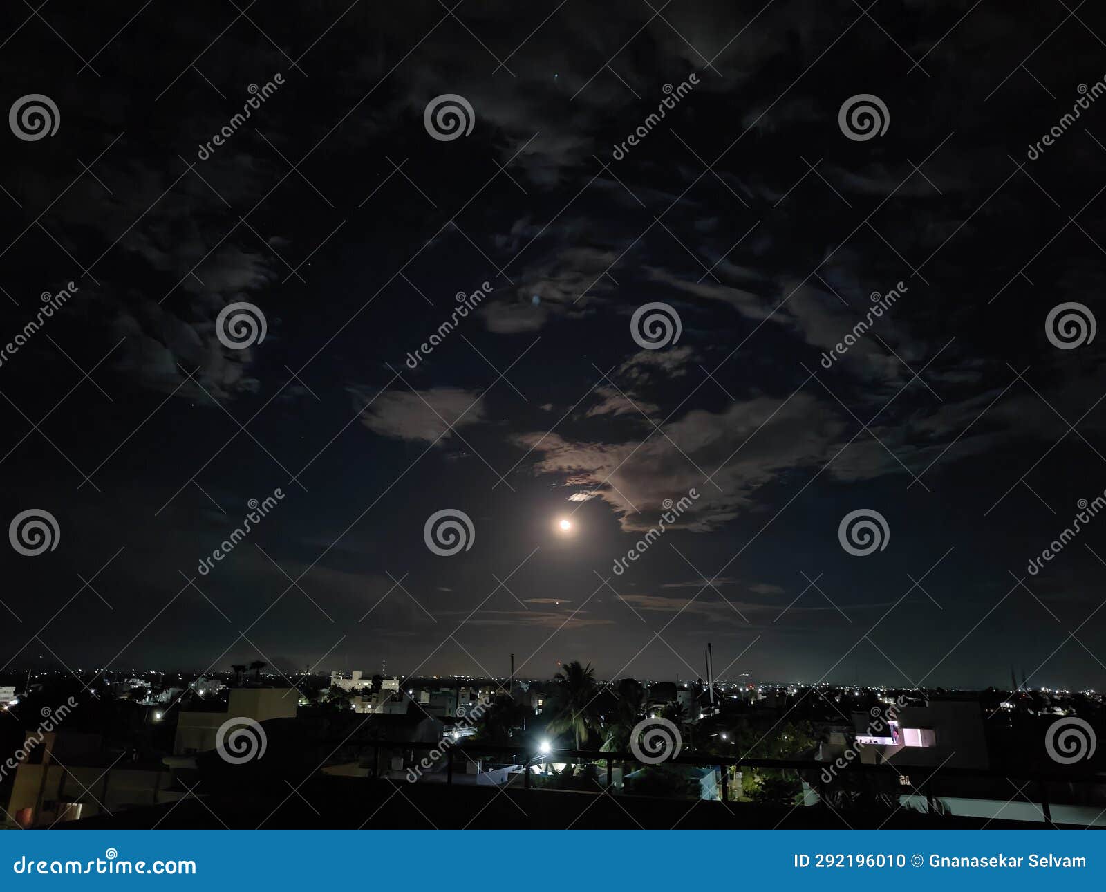 Night view moon stock photo. Image of capture, mobile - 292196010