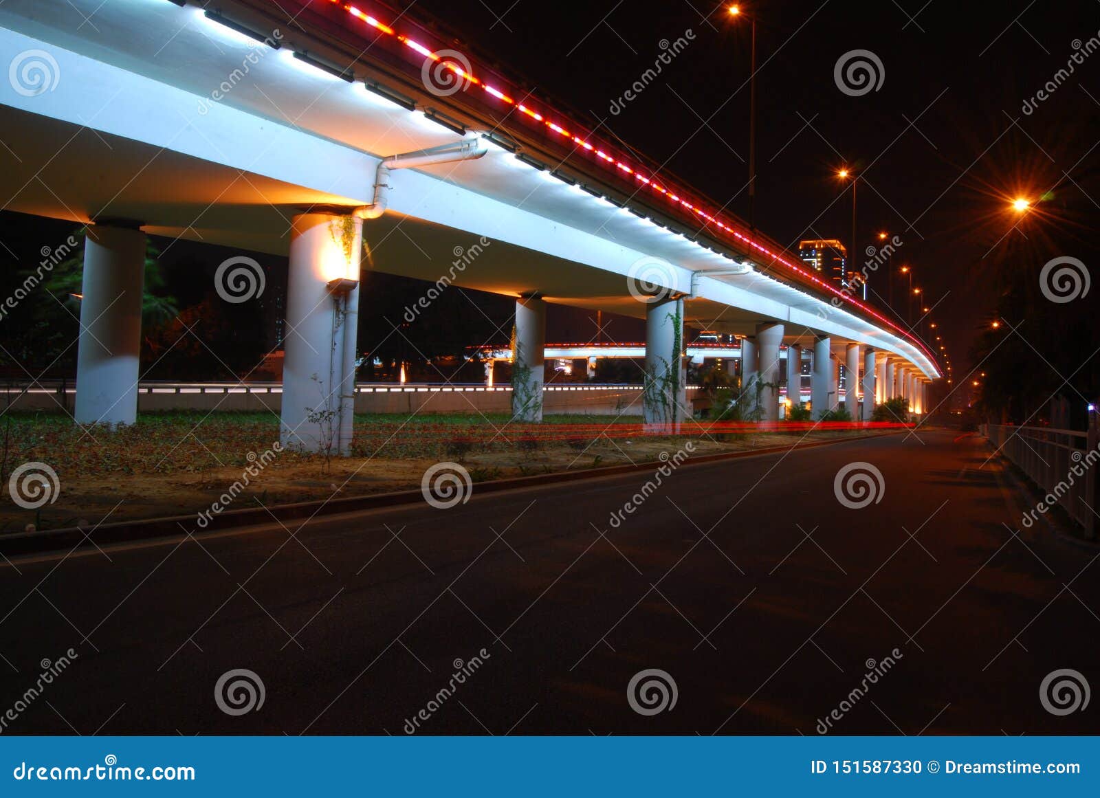 Night view overpass stock photo. Image of bandnart, nightnoptical ...