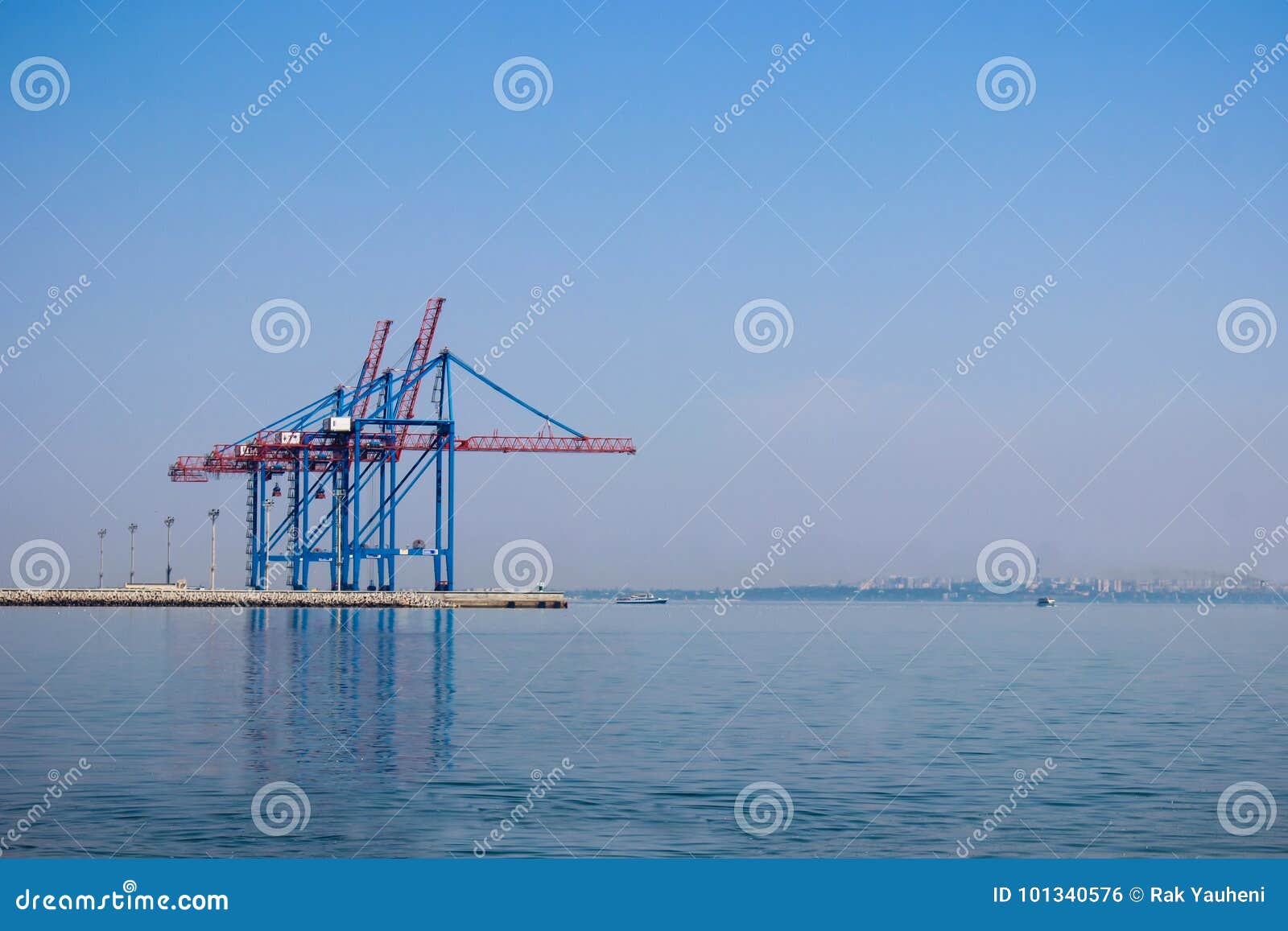 Night View of the Quay Port of Seattle, WA. Stock Photo - Image of city ...
