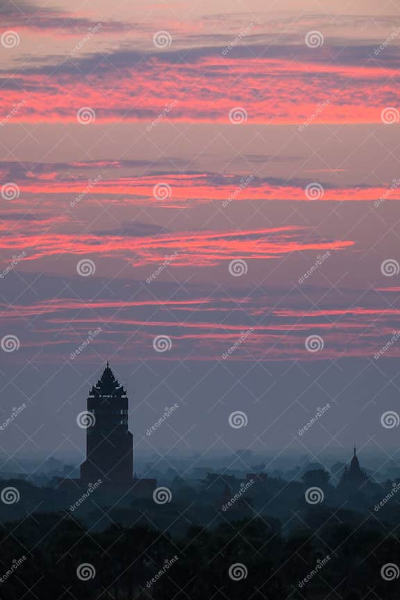 Night View of Temples in Bagan Editorial Photo - Image of night ...