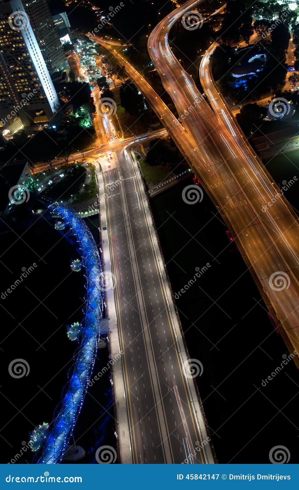 Night view of traffic road stock image. Image of exterior - 45842147