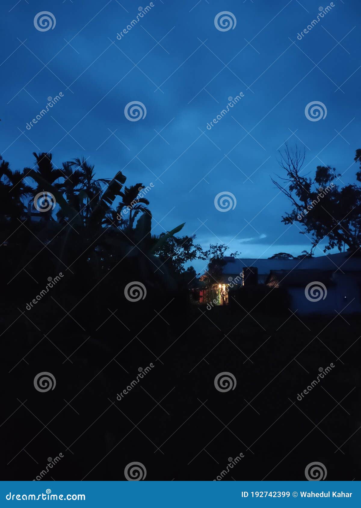 Night view of village stock image. Image of view, sunlight - 192742399