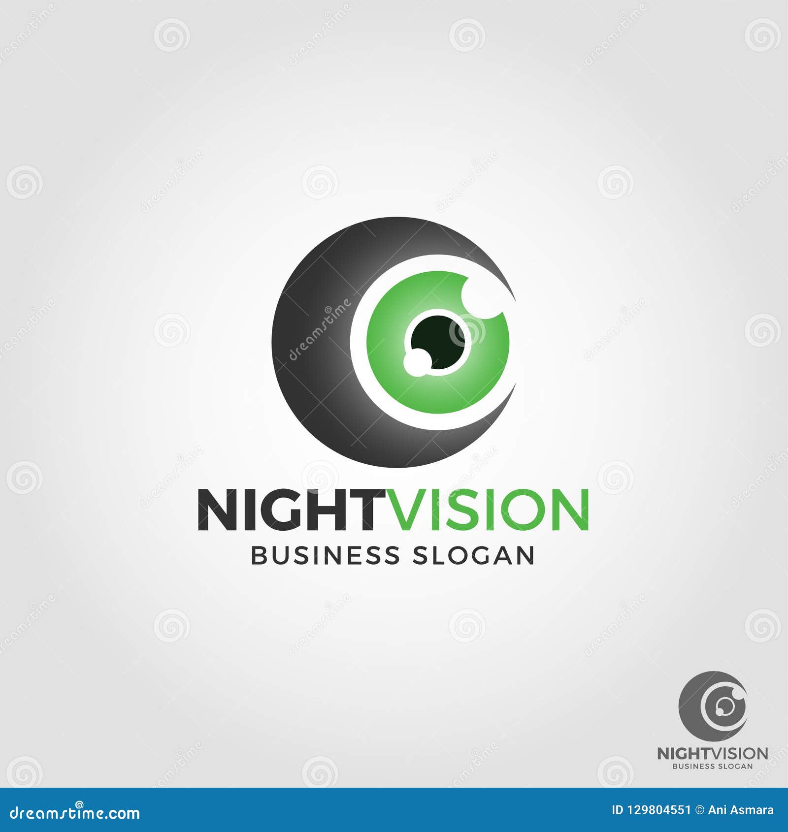 Night Vision Camera logo stock vector. Illustration of logo - 129804551