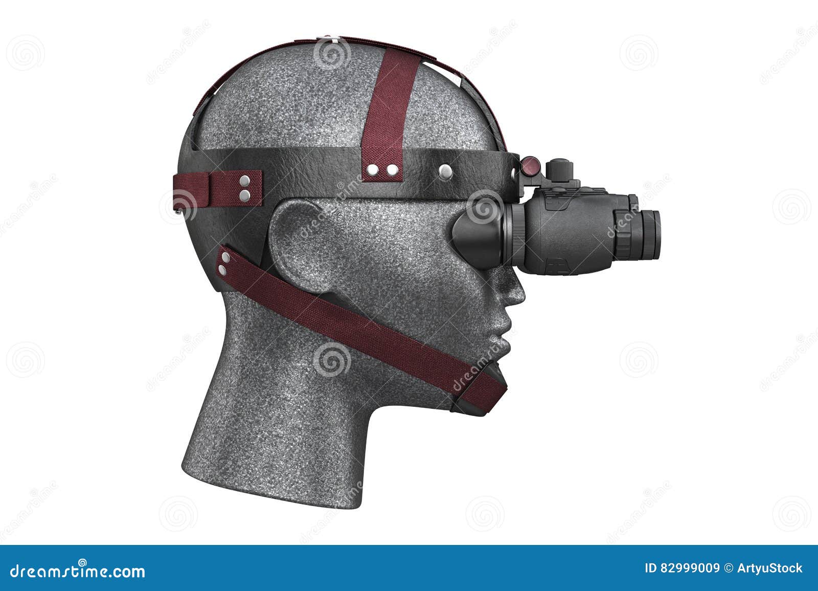 Night Vision Military, Side View Stock Illustration - Illustration of ...