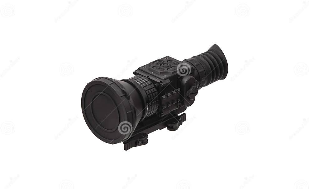Night Vision Sight Isolate on White Background. Aiming Device in the ...