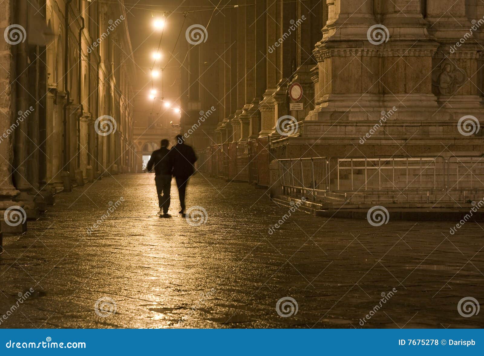 Night walk stock photo. Image of city, street, building - 7675278