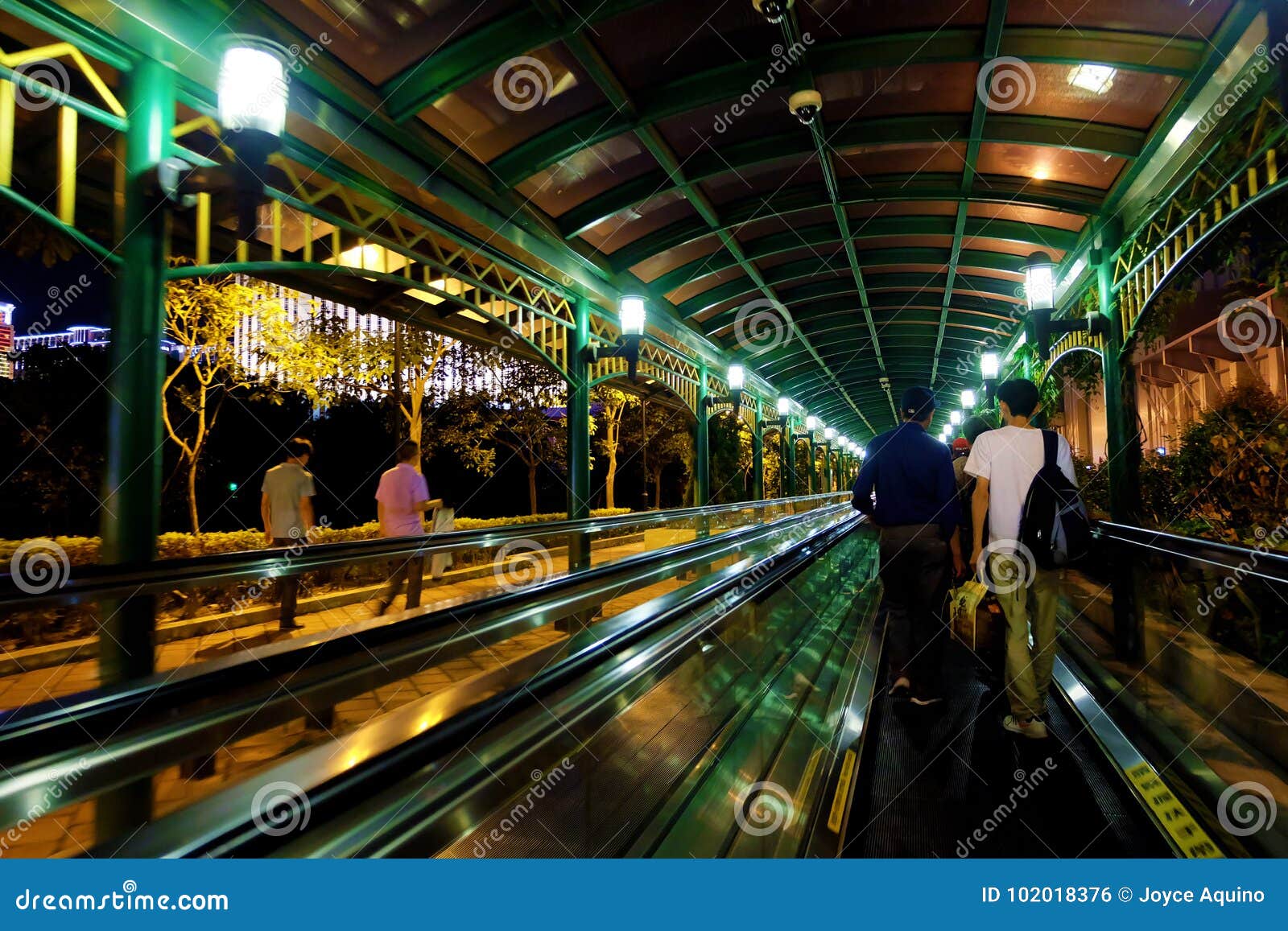 Night walk editorial photo. Image of walkingaround, travel - 102018376