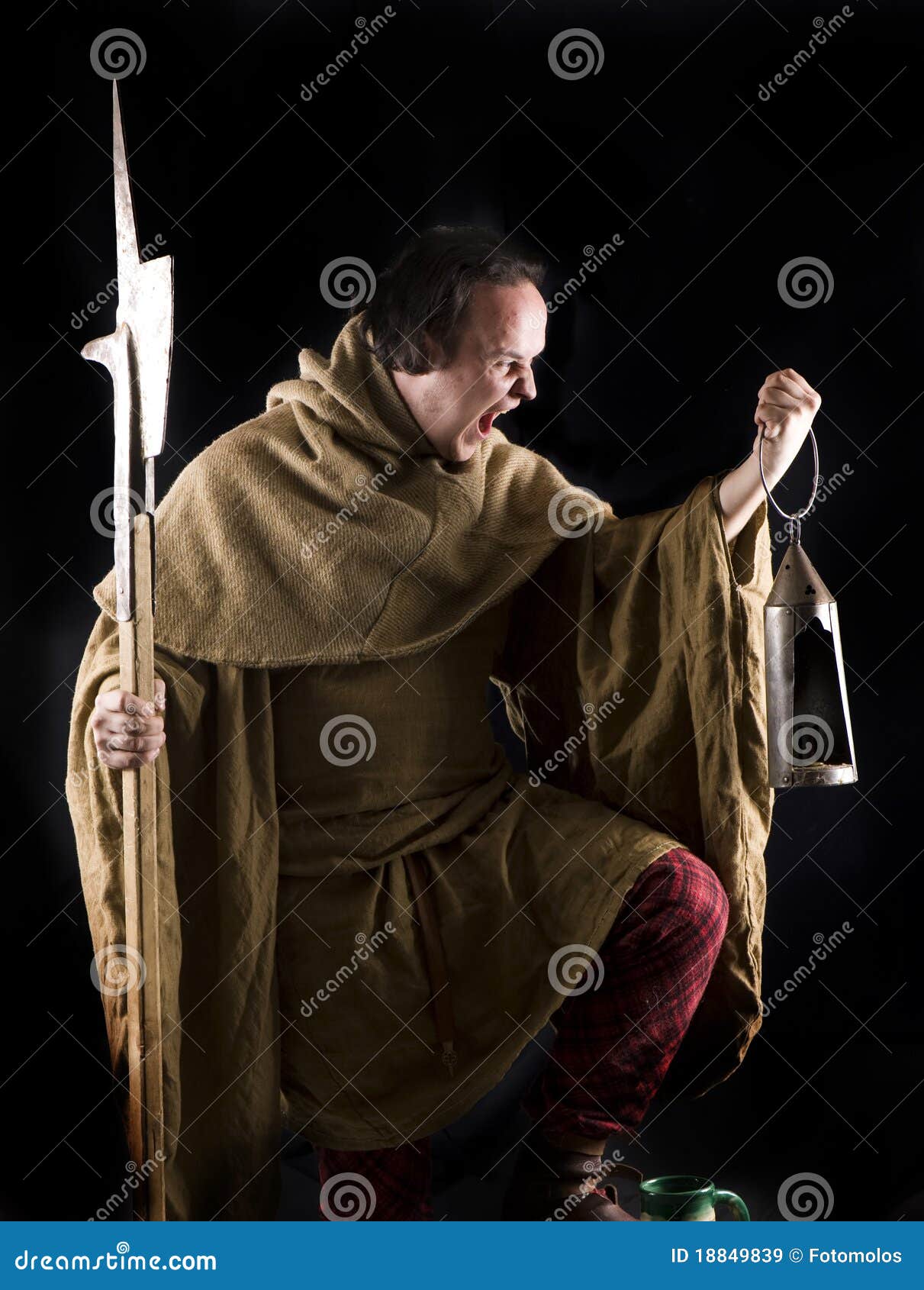 Night watchman stock image. Image of halloween, person - 18849839