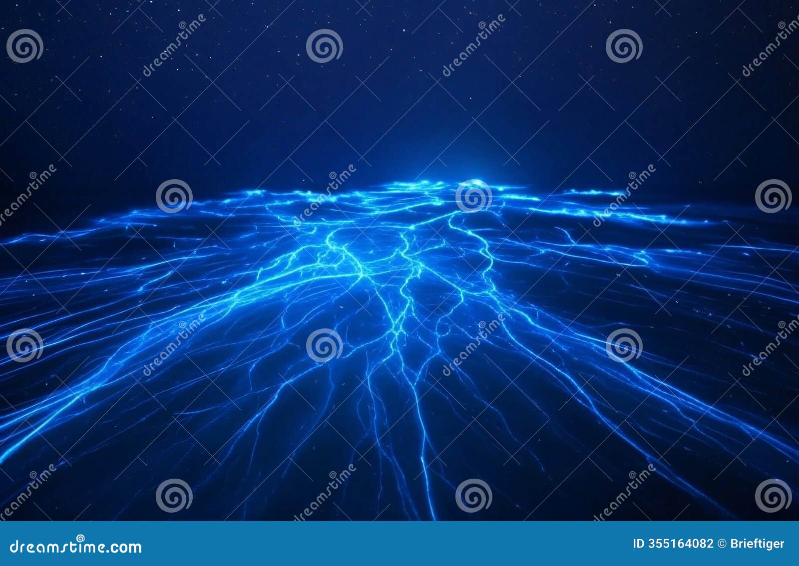 Night Sea With Waves And Fish, Starry Sky And Whale. Whale ...