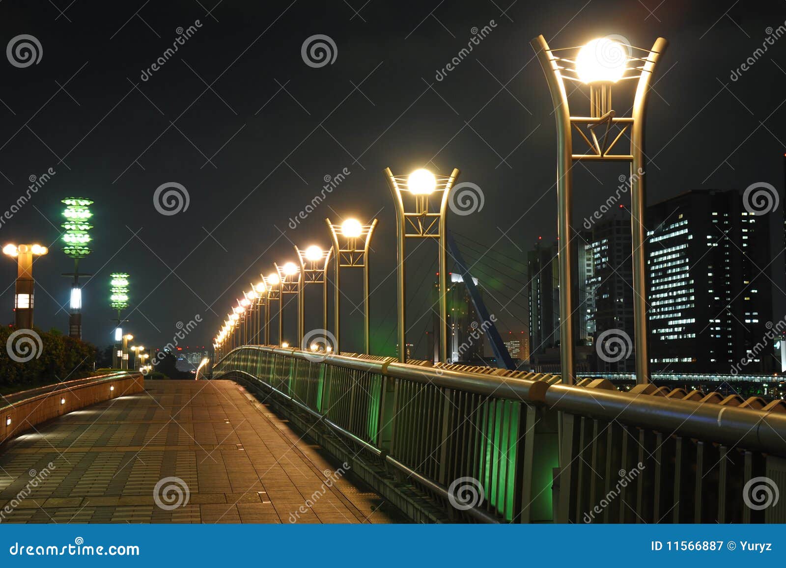 Night way stock image. Image of color, road, skyline - 11566887