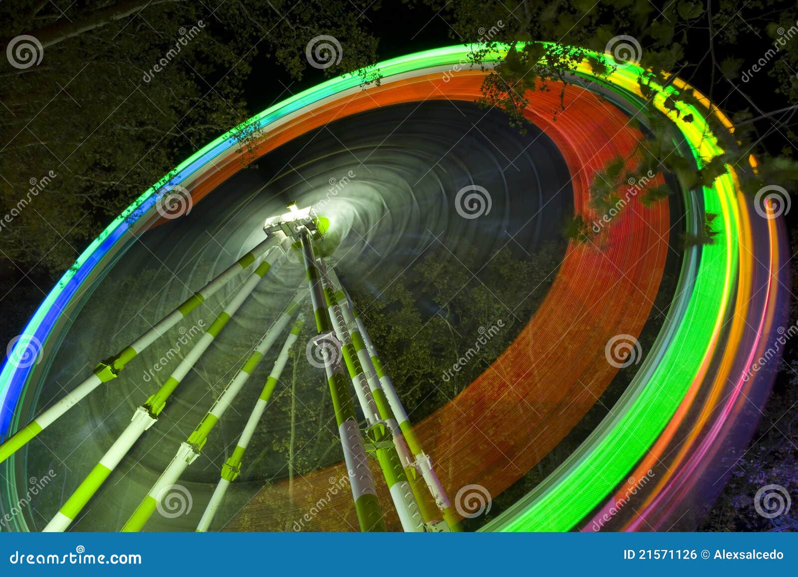 Night Wheel stock photo. Image of ferris, carnival, fair - 21571126