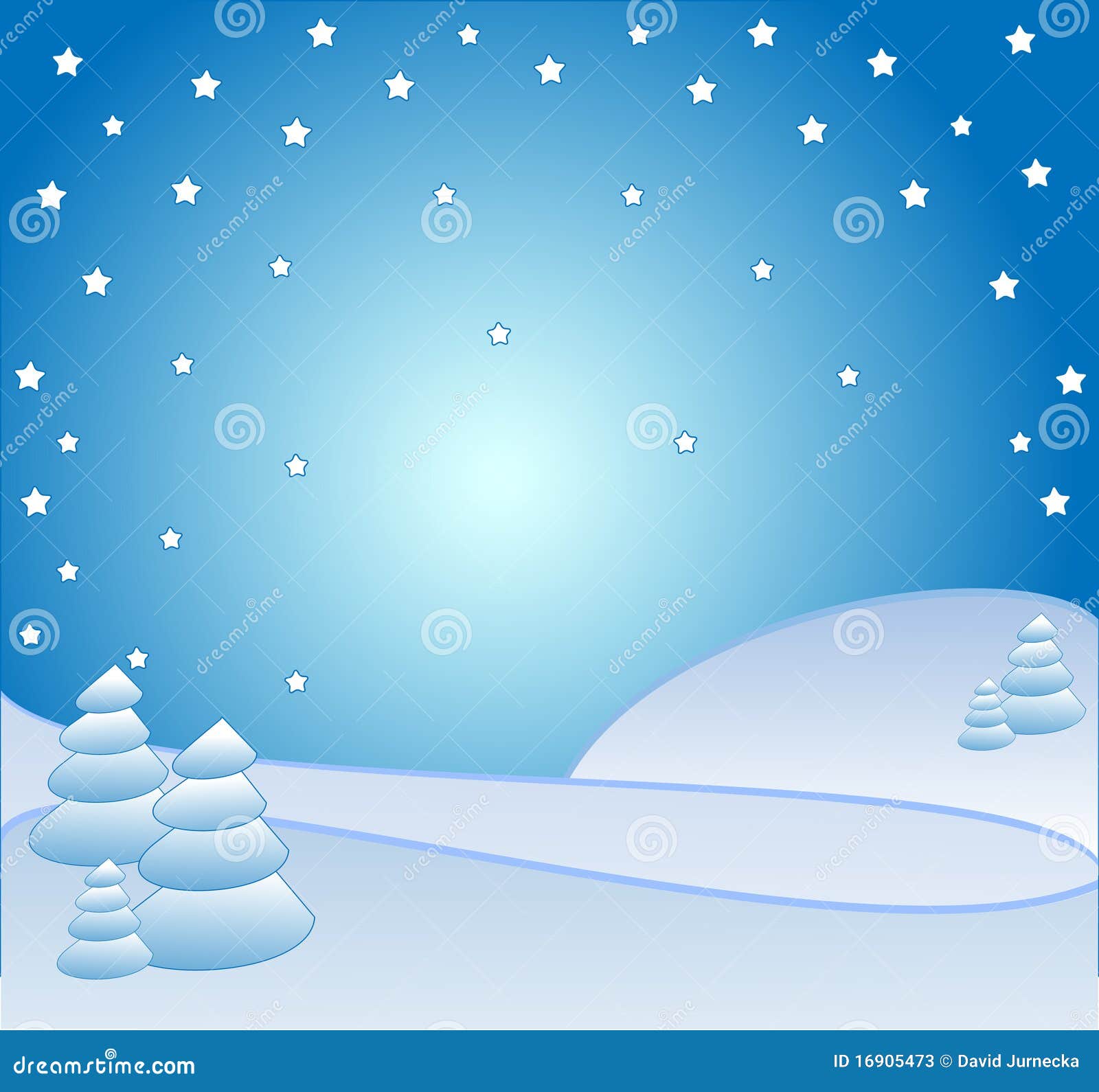 Night winter stock vector. Illustration of graphic, postcard - 16905473