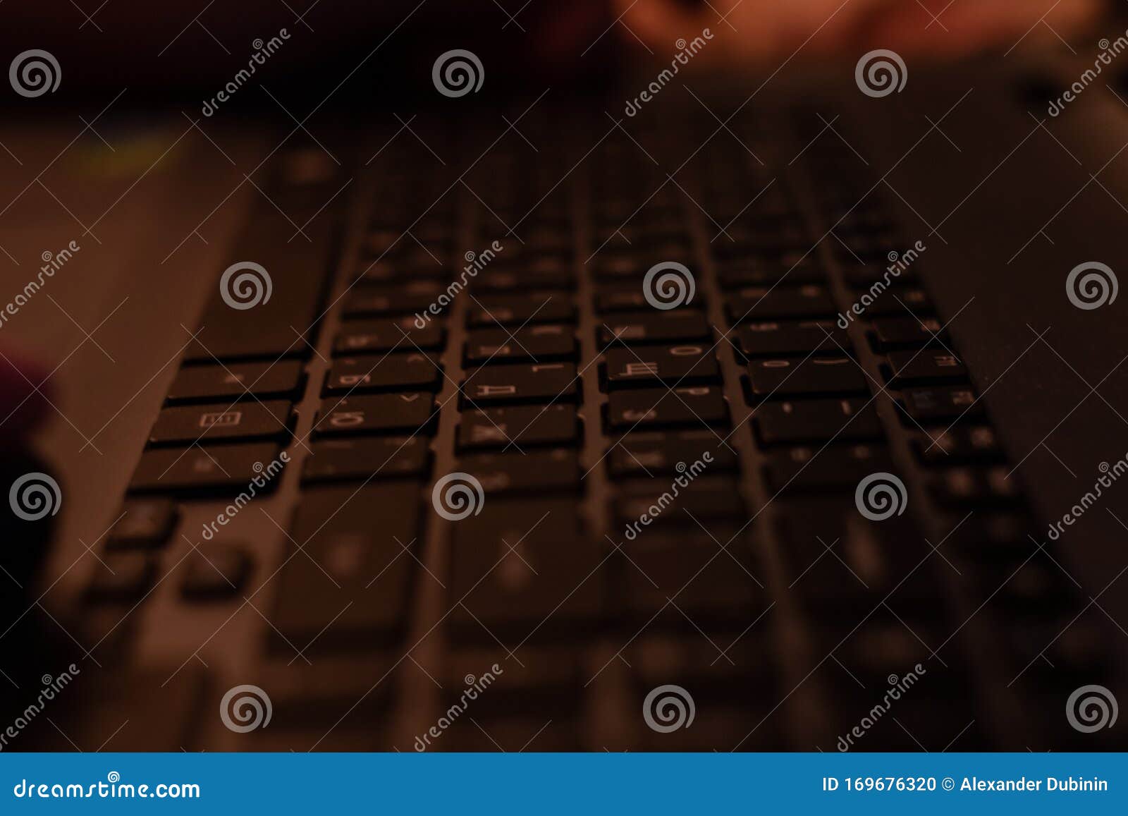 Night Work at the Computer. Stock Photo - Image of night, work: 169676320