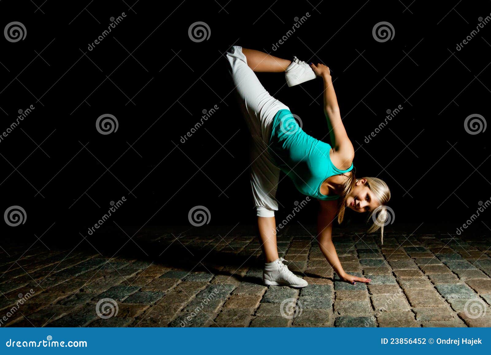 Night workout stock photo. Image of female, adult, leisure - 23856452