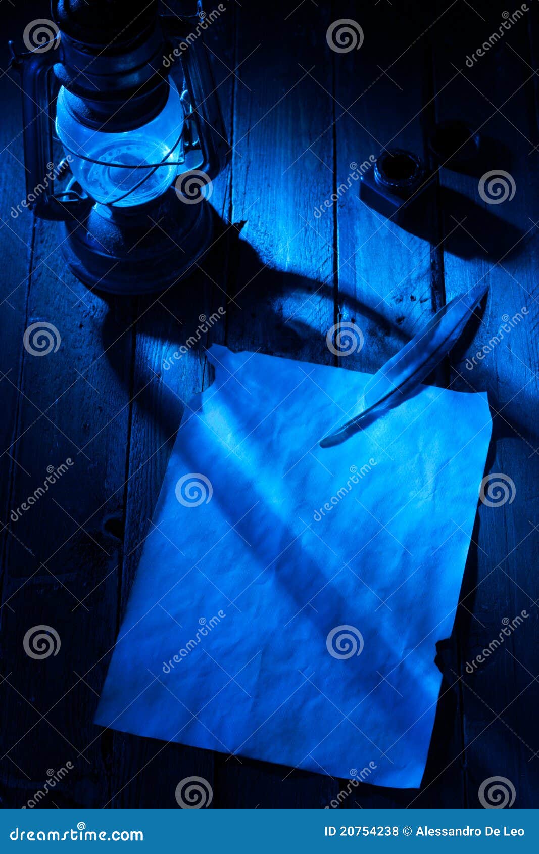 Night Writing Still Life stock photo. Image of copy, blank - 20754238