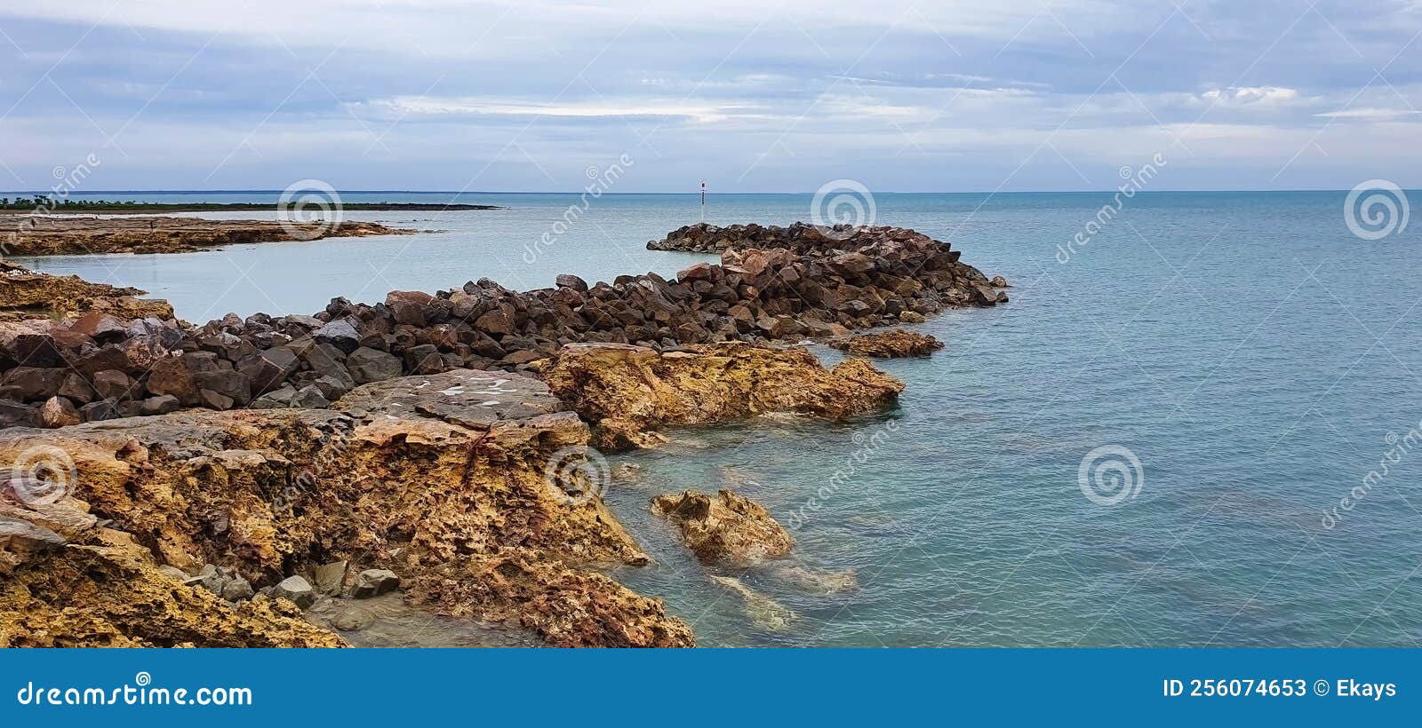 Nightcliff Beach Darwin Australia, View from Beach Stock Image - Image ...