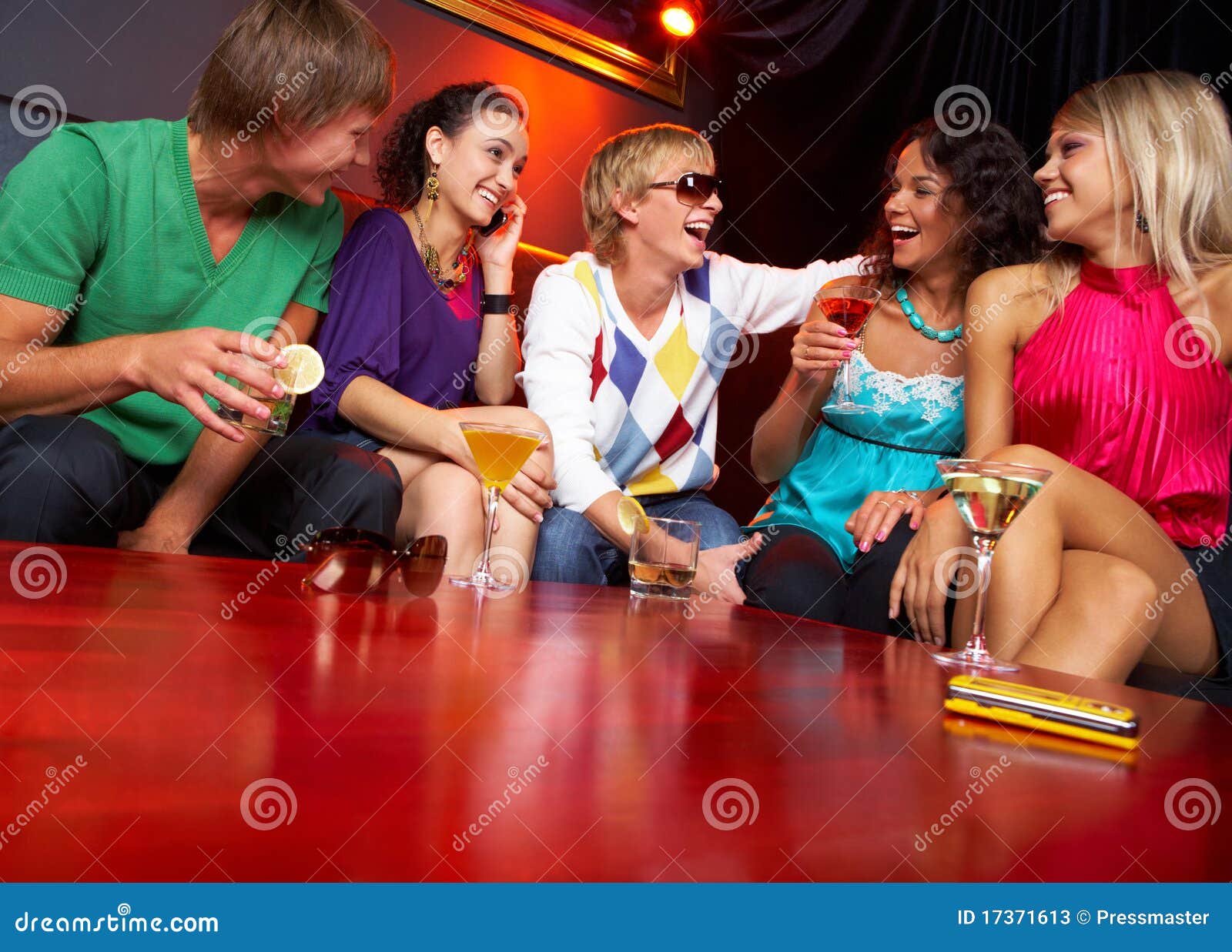 In the nightclub stock image. Image of night, communicate - 17371613