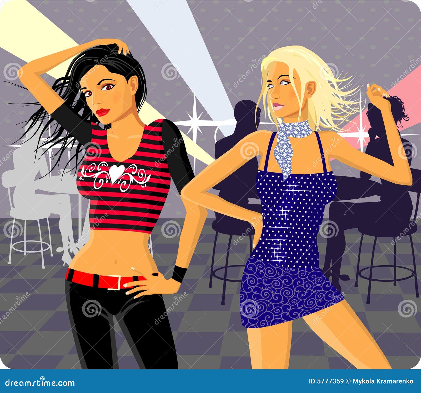 Nightclub stock vector. Illustration of music, cheerful - 5777359