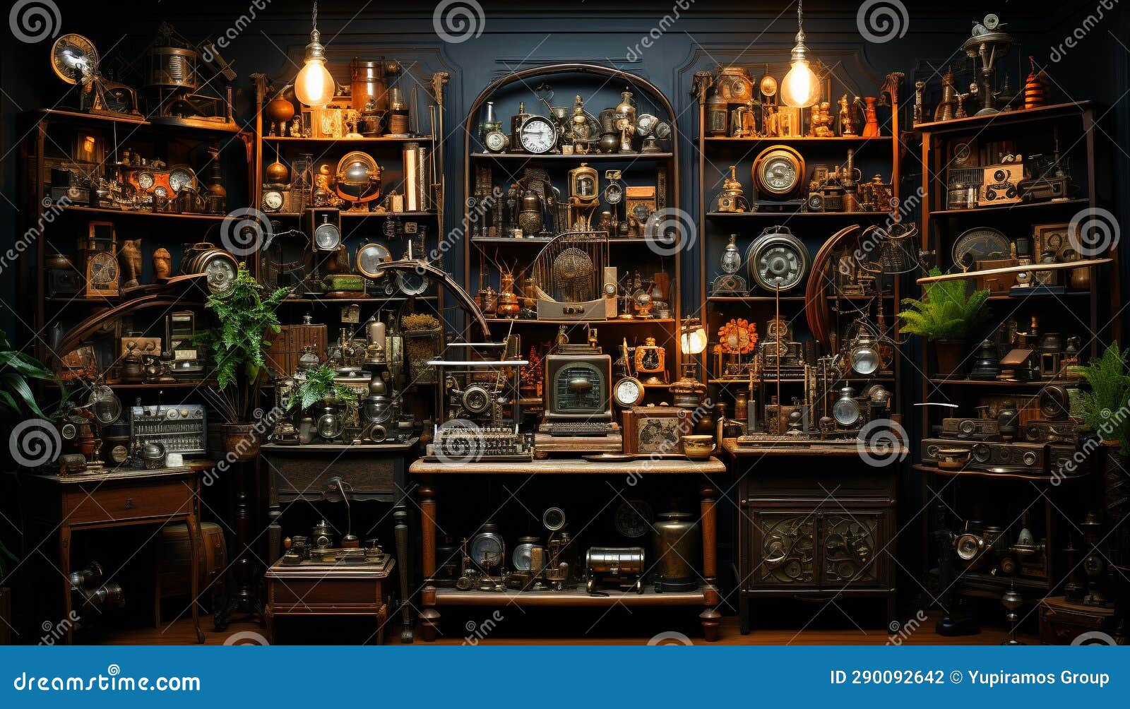 Nightclub Bar Counter with Old Fashioned Whiskey Collection Generated ...