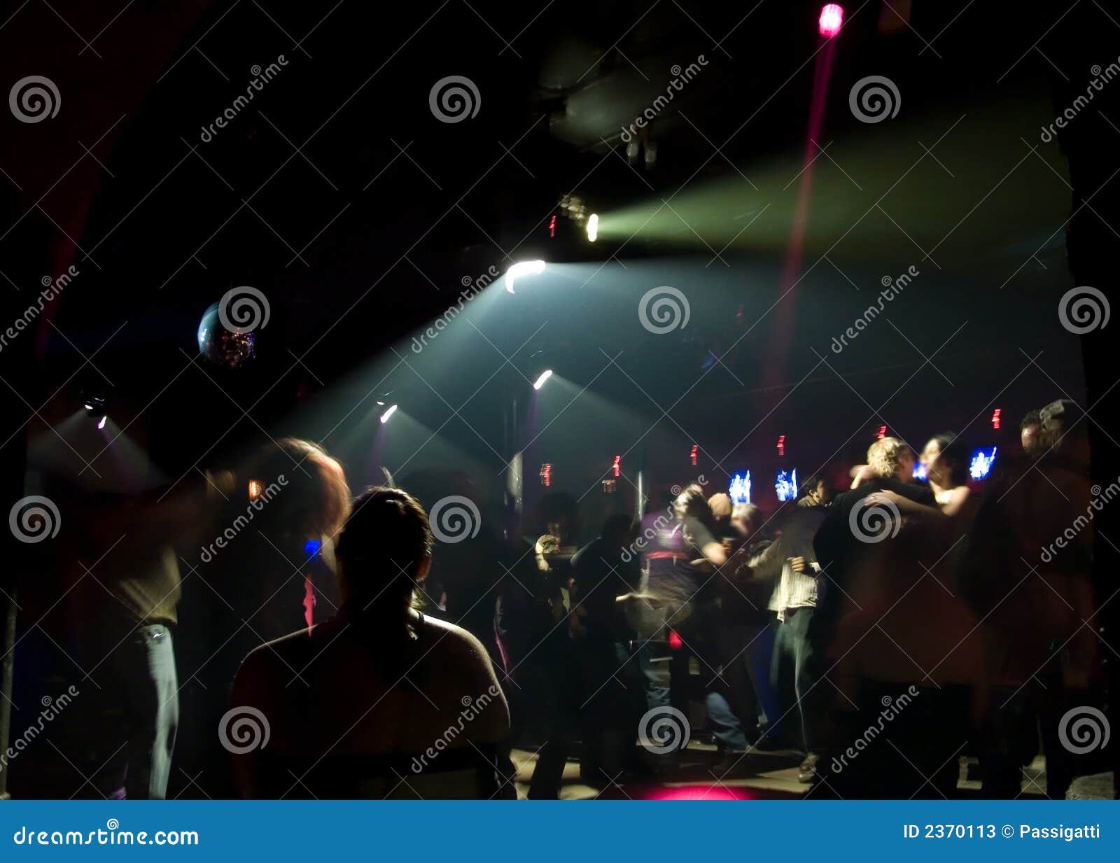 Nightclub Dance Crowd stock image. Image of house, lighting - 2370113
