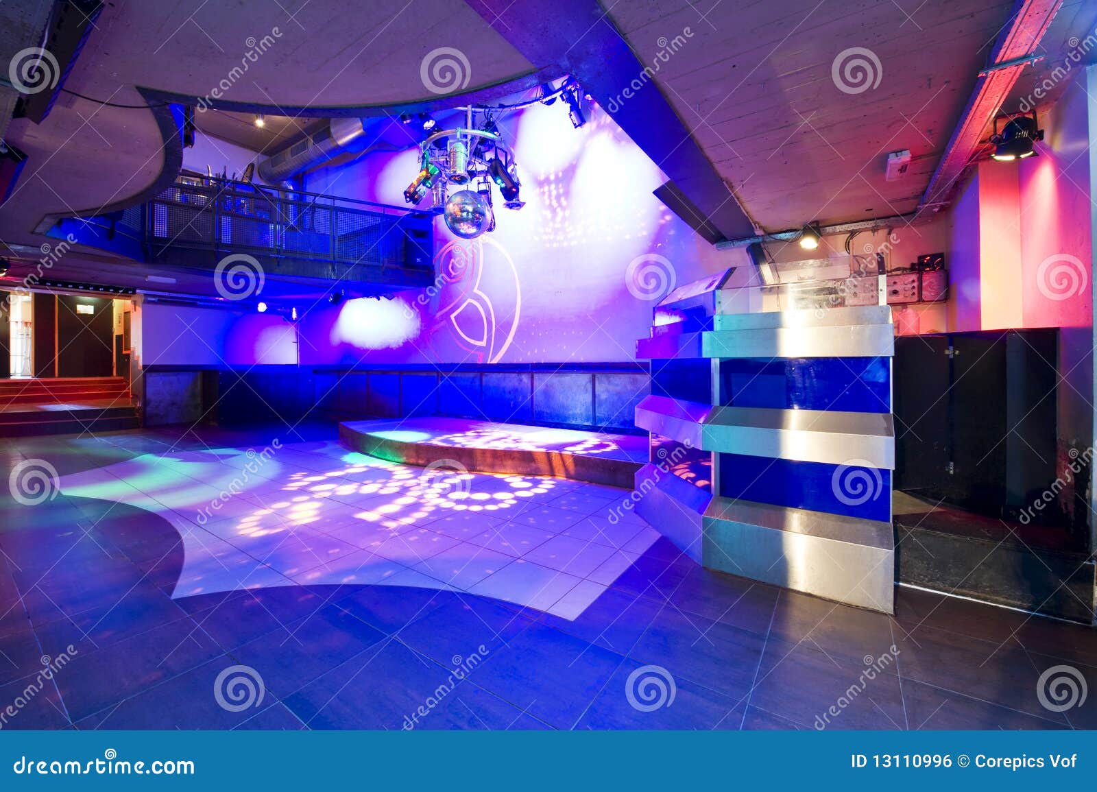 Nightclub interior stock photo. Image of speakers, empty - 13110996