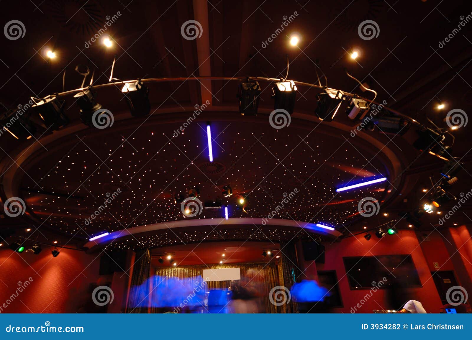 Nightclub lights stock photo. Image of abstract, acting - 3934282