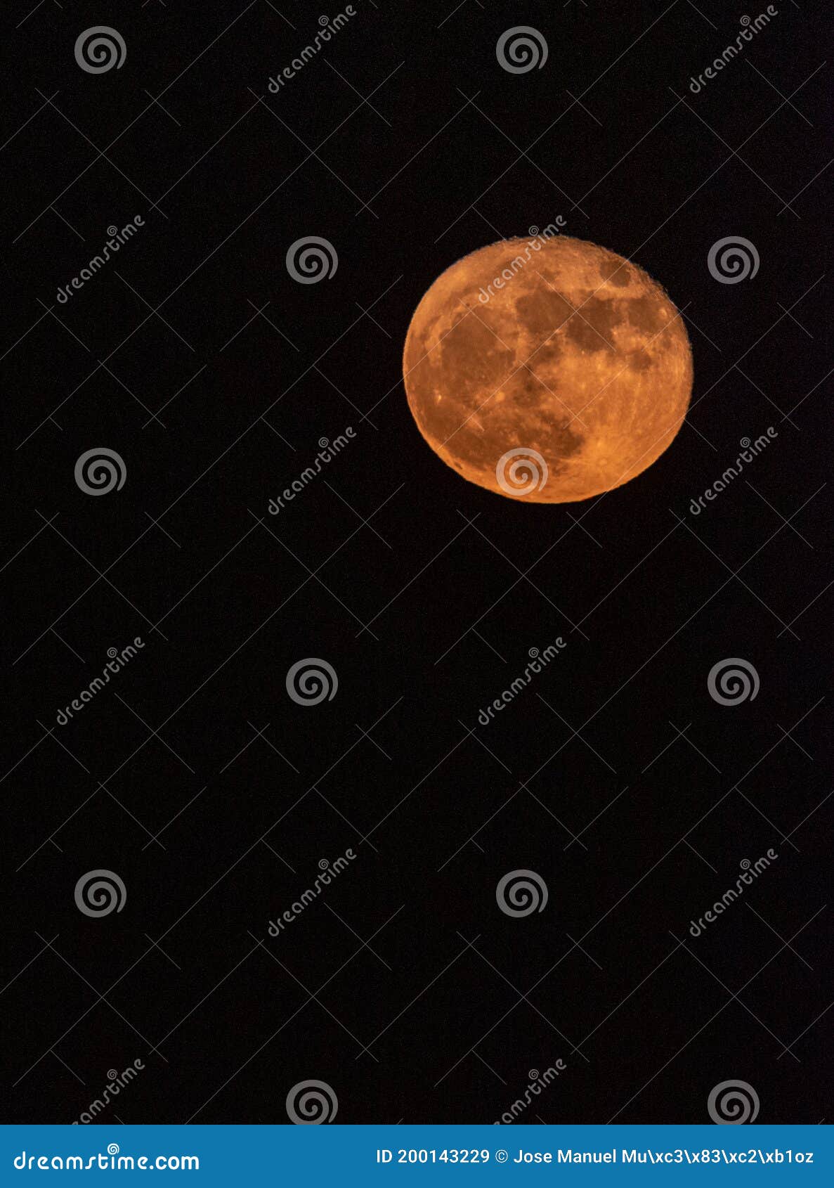 Nightfall with a full moon stock image. Image of nature - 200143229