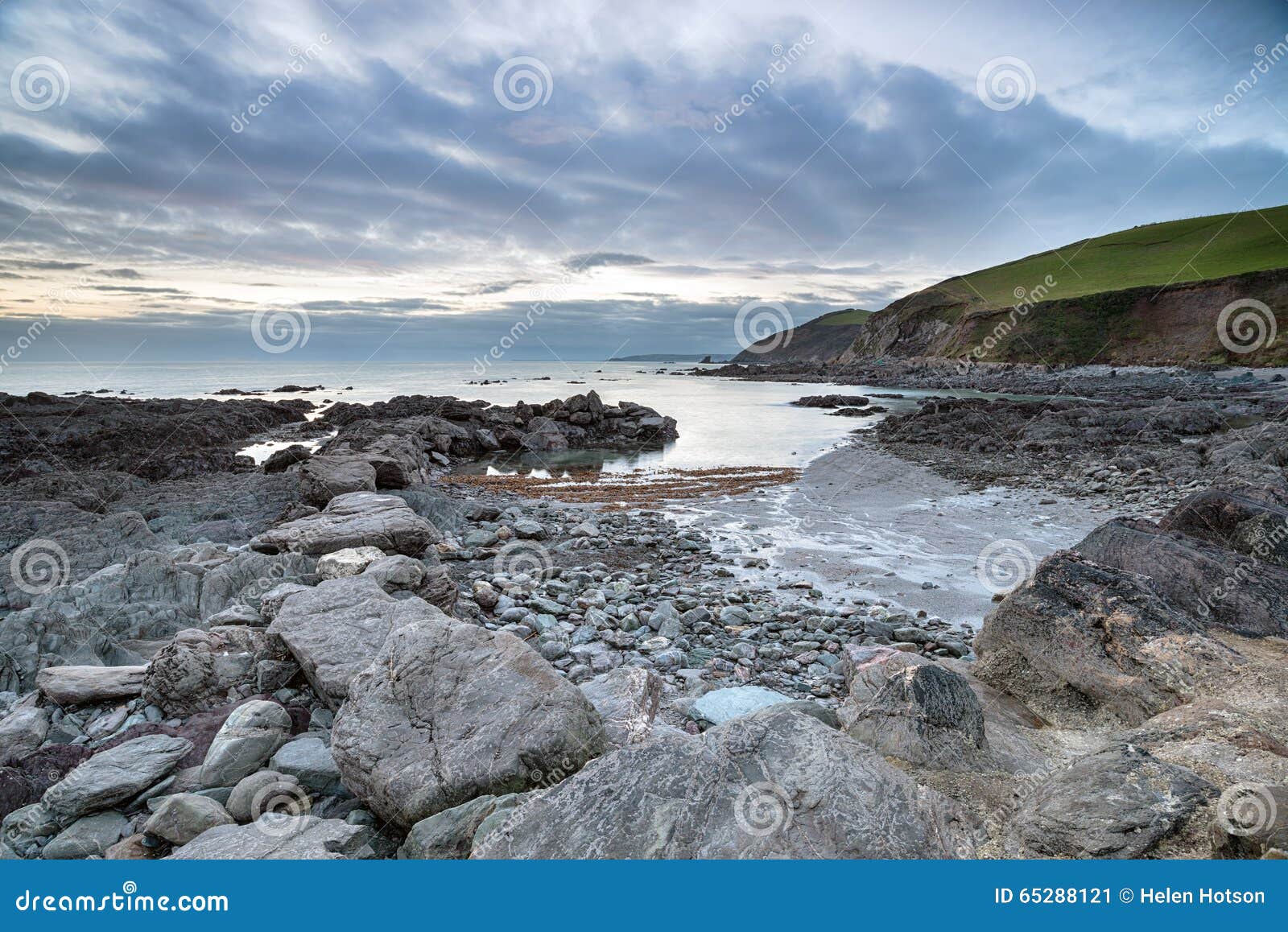 Nightfall over Portwrinkle stock image. Image of night - 65288121