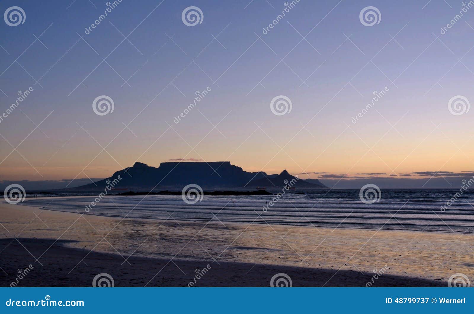 Nightfall stock image. Image of town, seascape, nature - 48799737