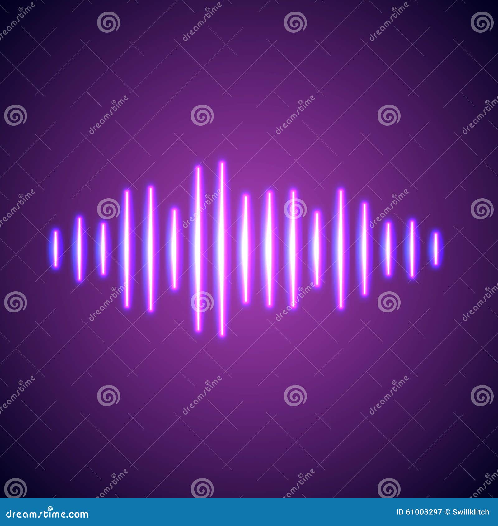 Nightlife Styled Glowing Neon Music Wave Stock Vector - Illustration of ...