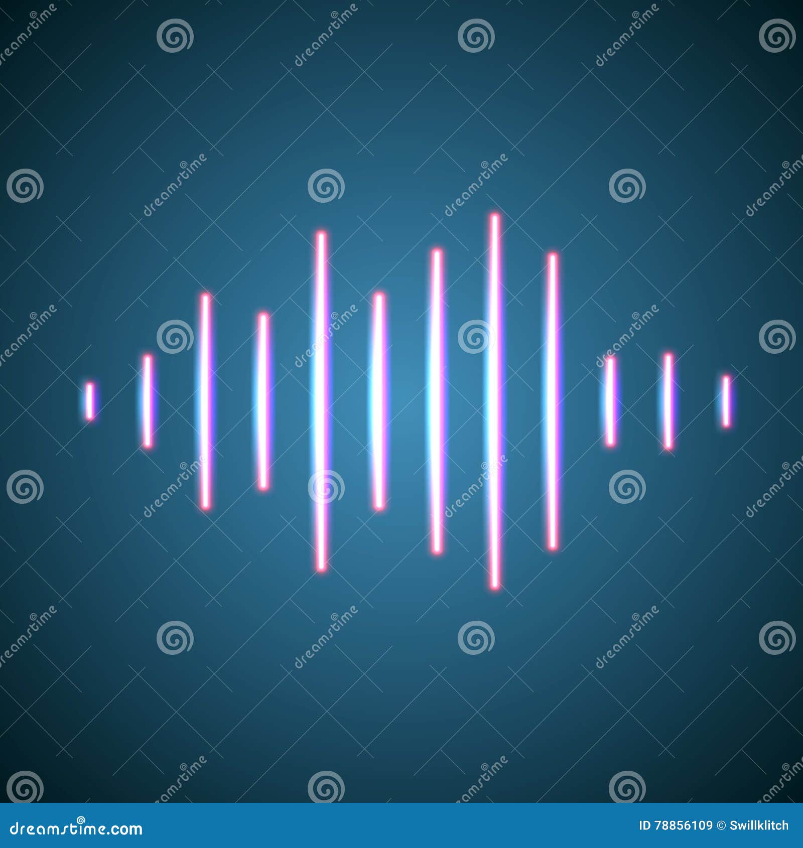 Nightlife Styled Glowing Neon Music Wave Stock Vector - Illustration of ...