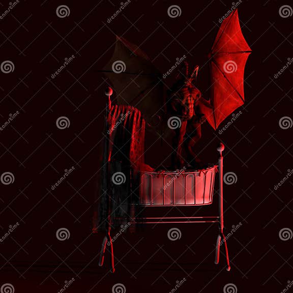 Nightmare dreams #02 stock illustration. Illustration of creature - 3353707