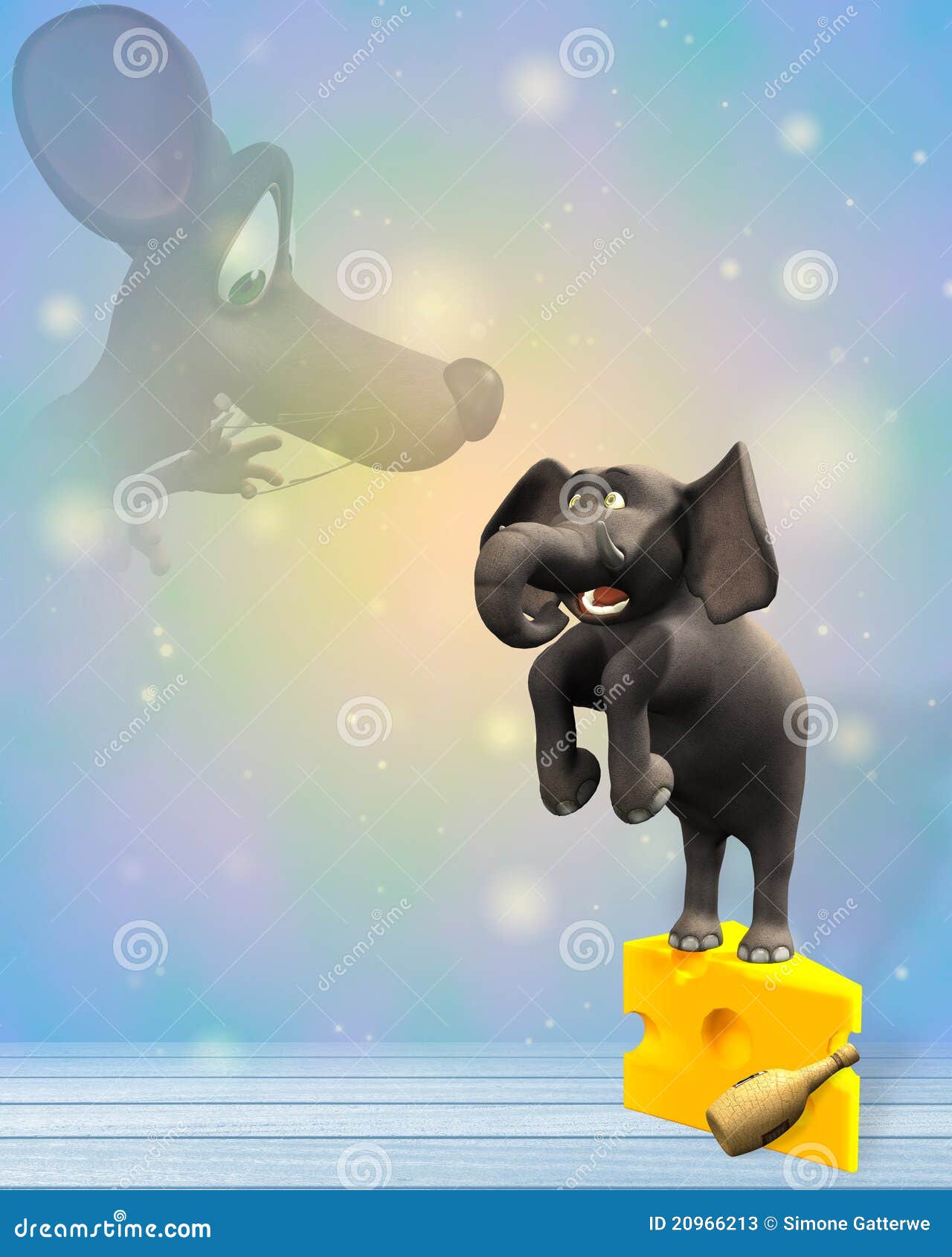 Drunken Mouse Cartoon Vector Illustration | CartoonDealer.com #17424566