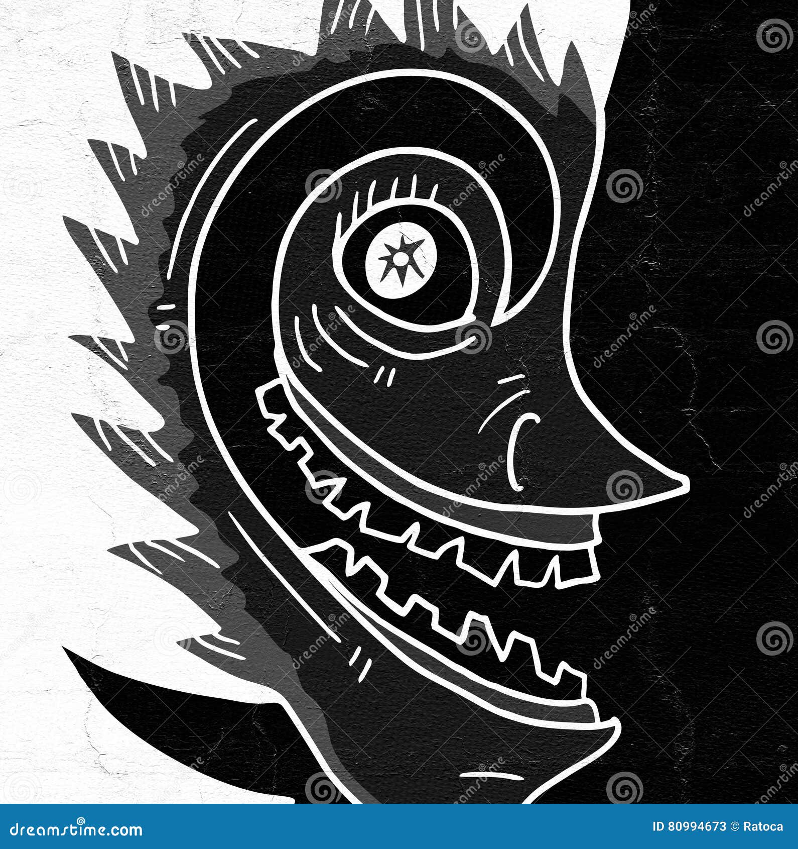 Nightmare face stock illustration. Illustration of halloween - 80994673