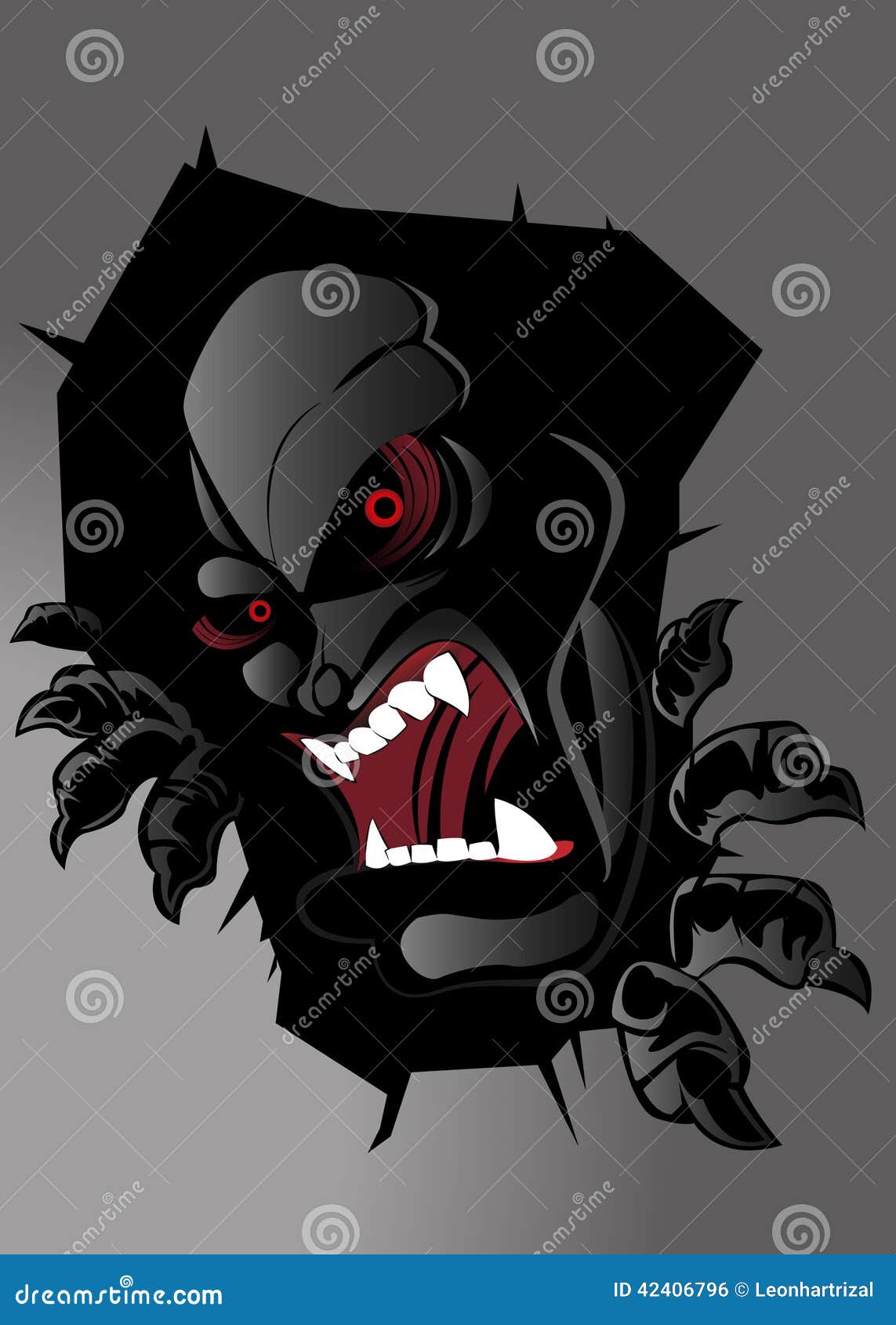 Nightmare Ghost stock vector. Illustration of devil, demon - 42406796