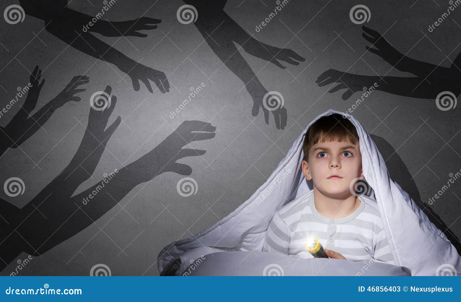 Nightmares of child stock image. Image of boogie, creepy - 46856403