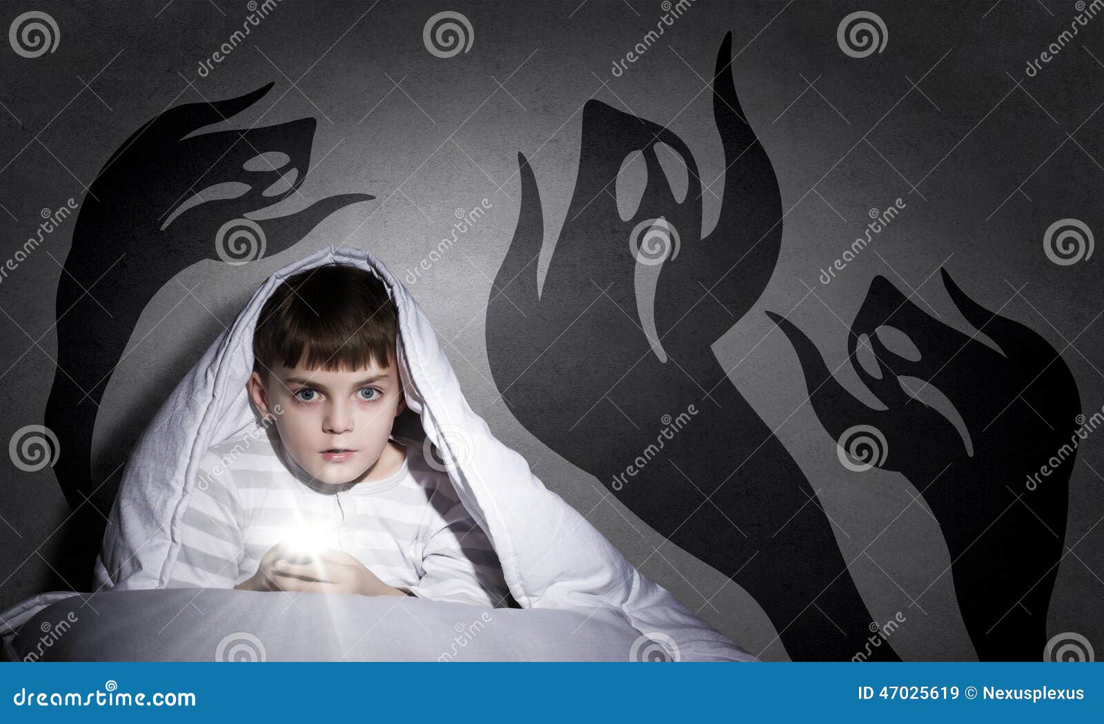 Nightmares of child stock image. Image of blanket, imagination - 47025619