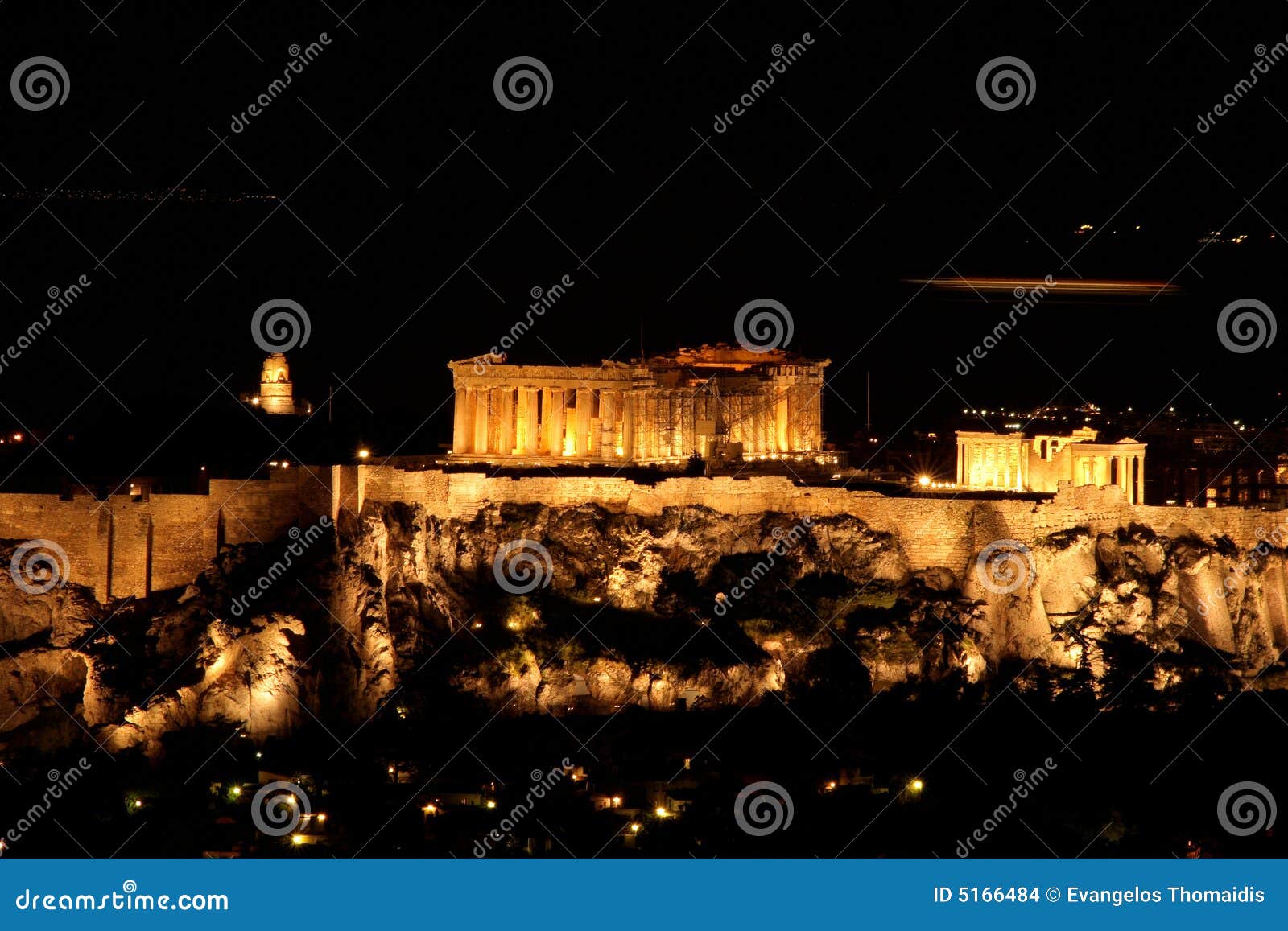 Nights of parthenon stock photo. Image of city, landmark - 5166484