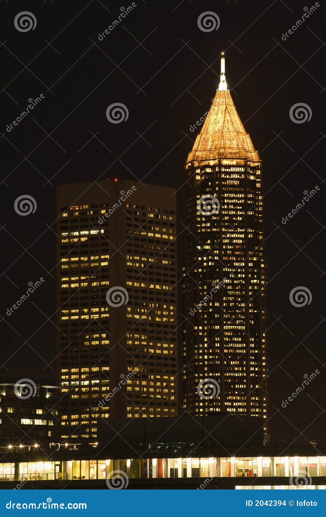 Nightscape of Atlanta, Georgia Skyline. Stock Photo - Image of skyline ...