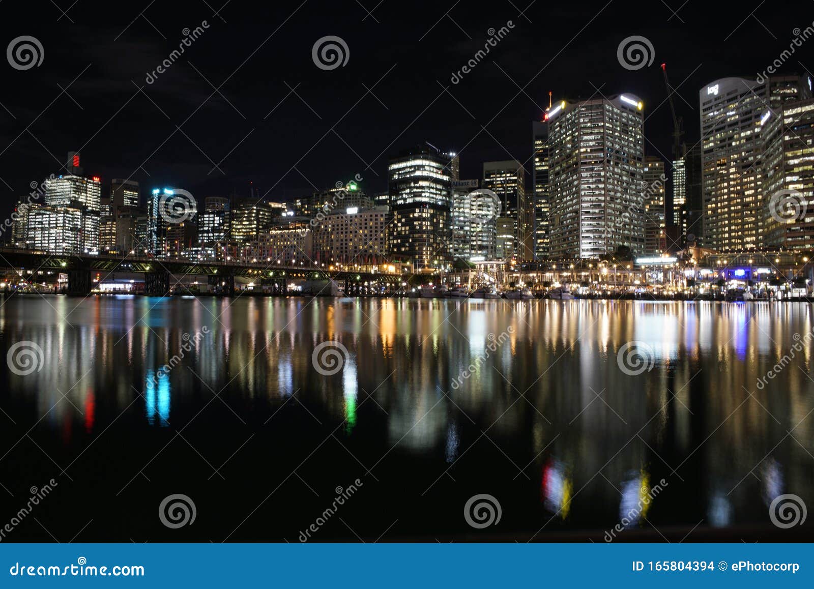 Nightscape, Darling Harbour, Sydney, NSW, Australia Editorial Stock ...