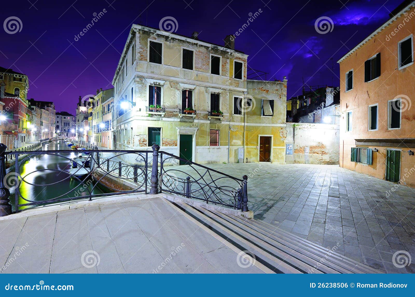 Nightscape of Venice stock photo. Image of dramatic, europe - 26238506