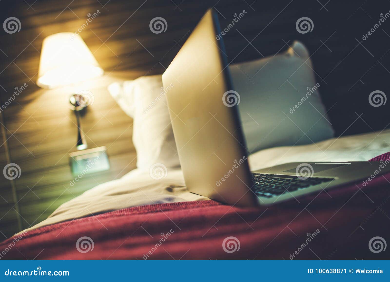 Nighttime Computer User stock image. Image of outsourcing - 100638871