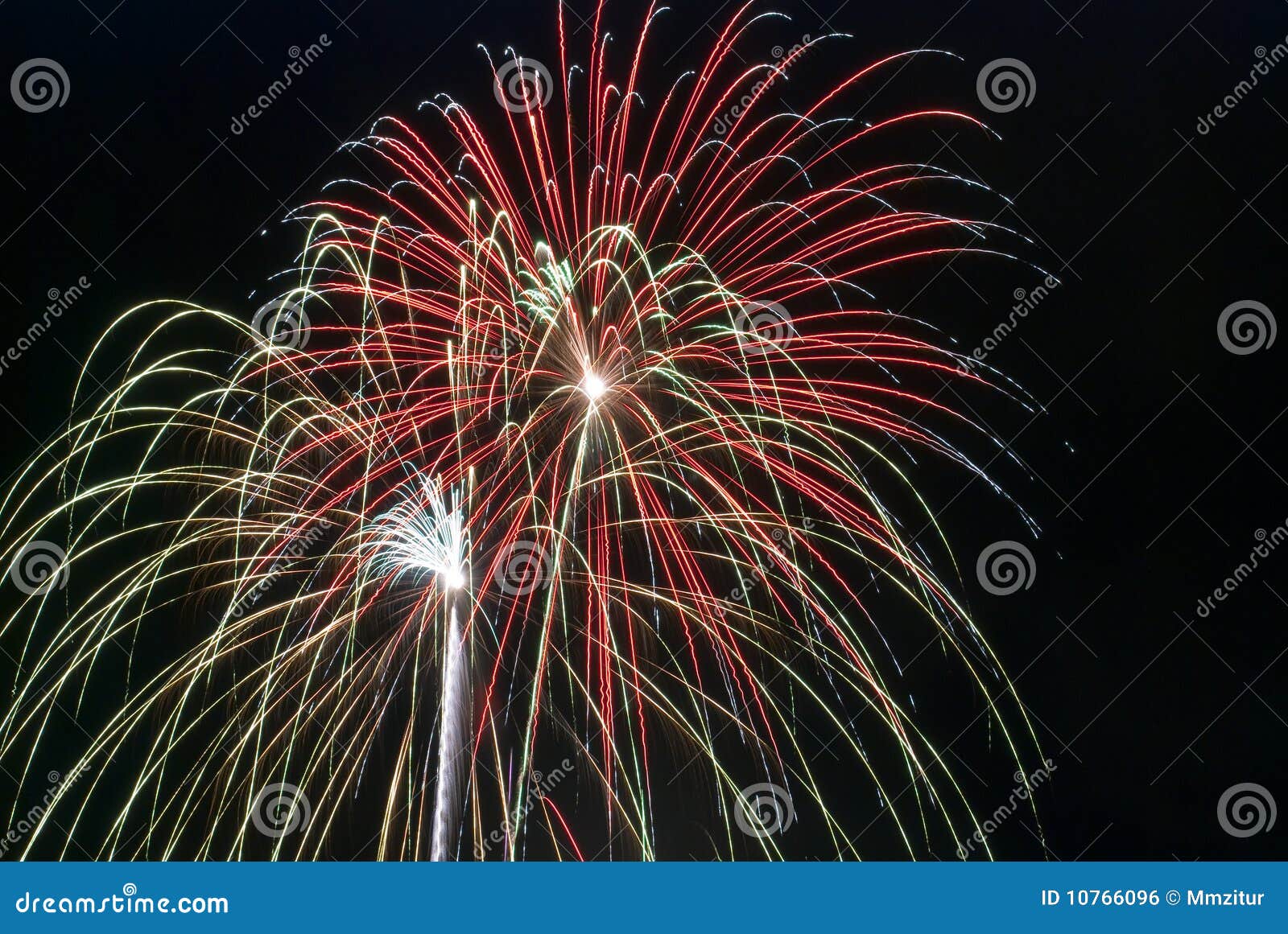 Nighttime Fireworks Display Stock Photo - Image of event, light: 10766096
