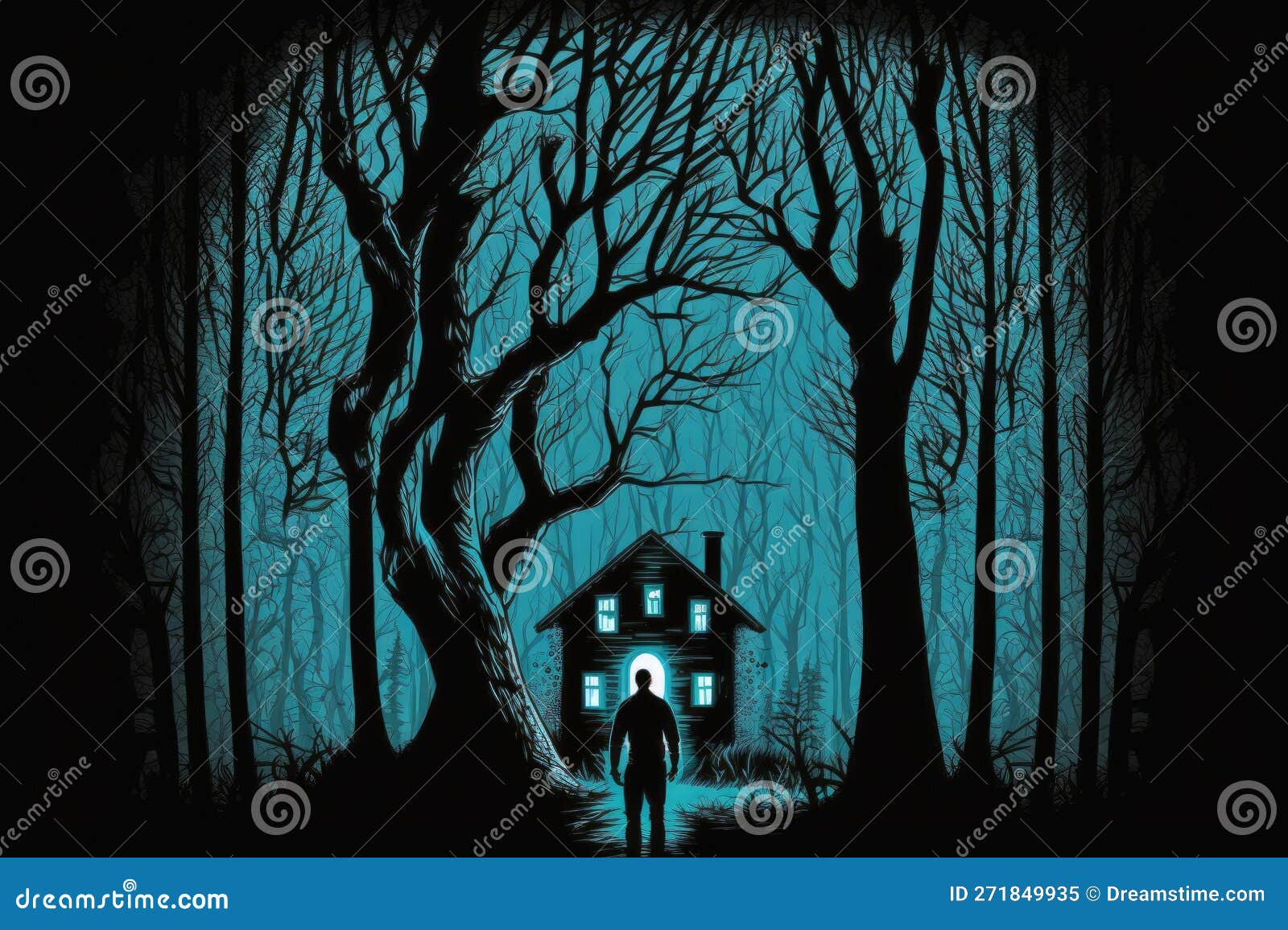 Home Invasion , Crime Scene In A Wrecked Furnished Home Stock Image ...
