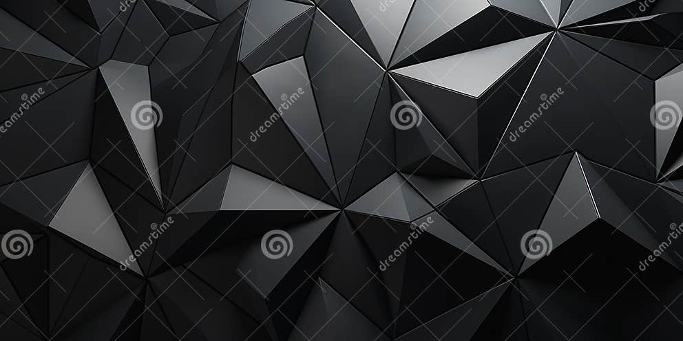 Nighttime Raid: a Faceted Diamond Wall of Triangles and Android Stock ...