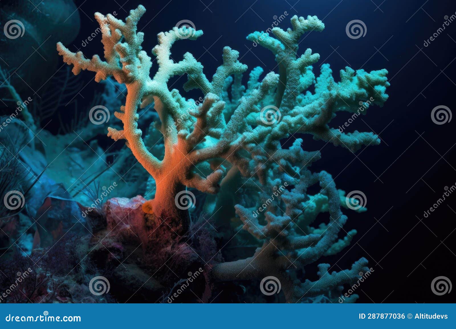 Branching Coral Illustration On Transparent Background, Generative AI ...