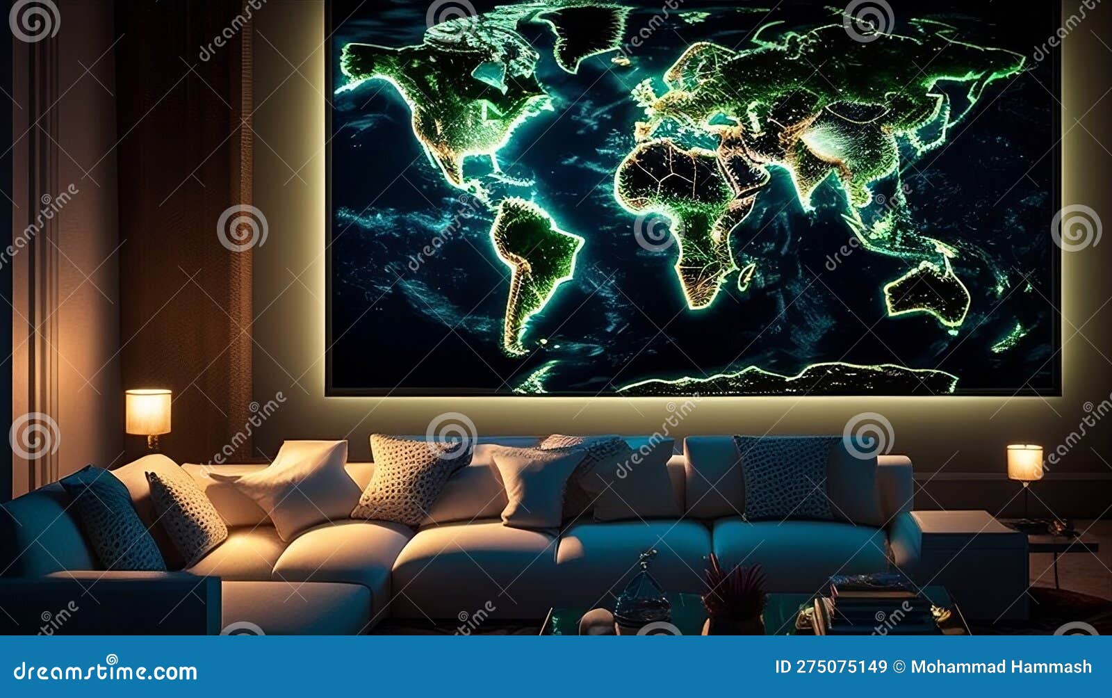 Nighttime View Of Earth From Space: A Realistic Satellite Image, Made ...