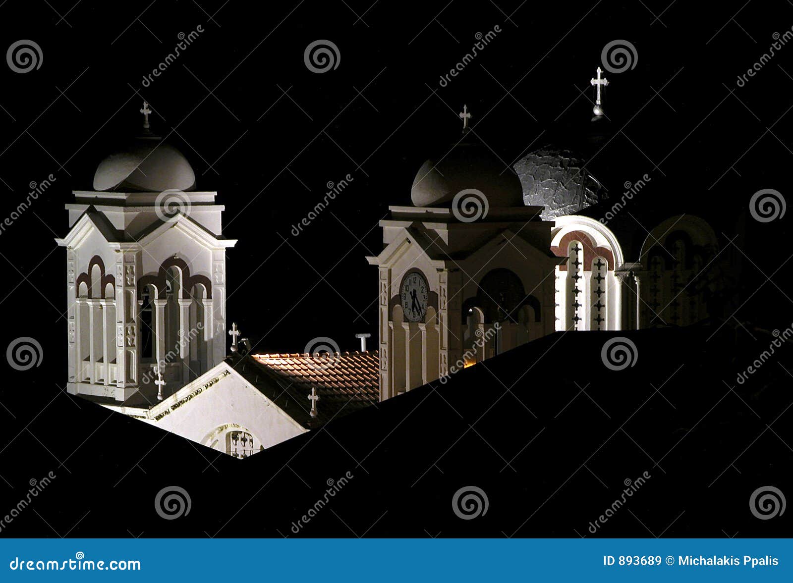 NightView Of Church Towers Picture. Image: 893689