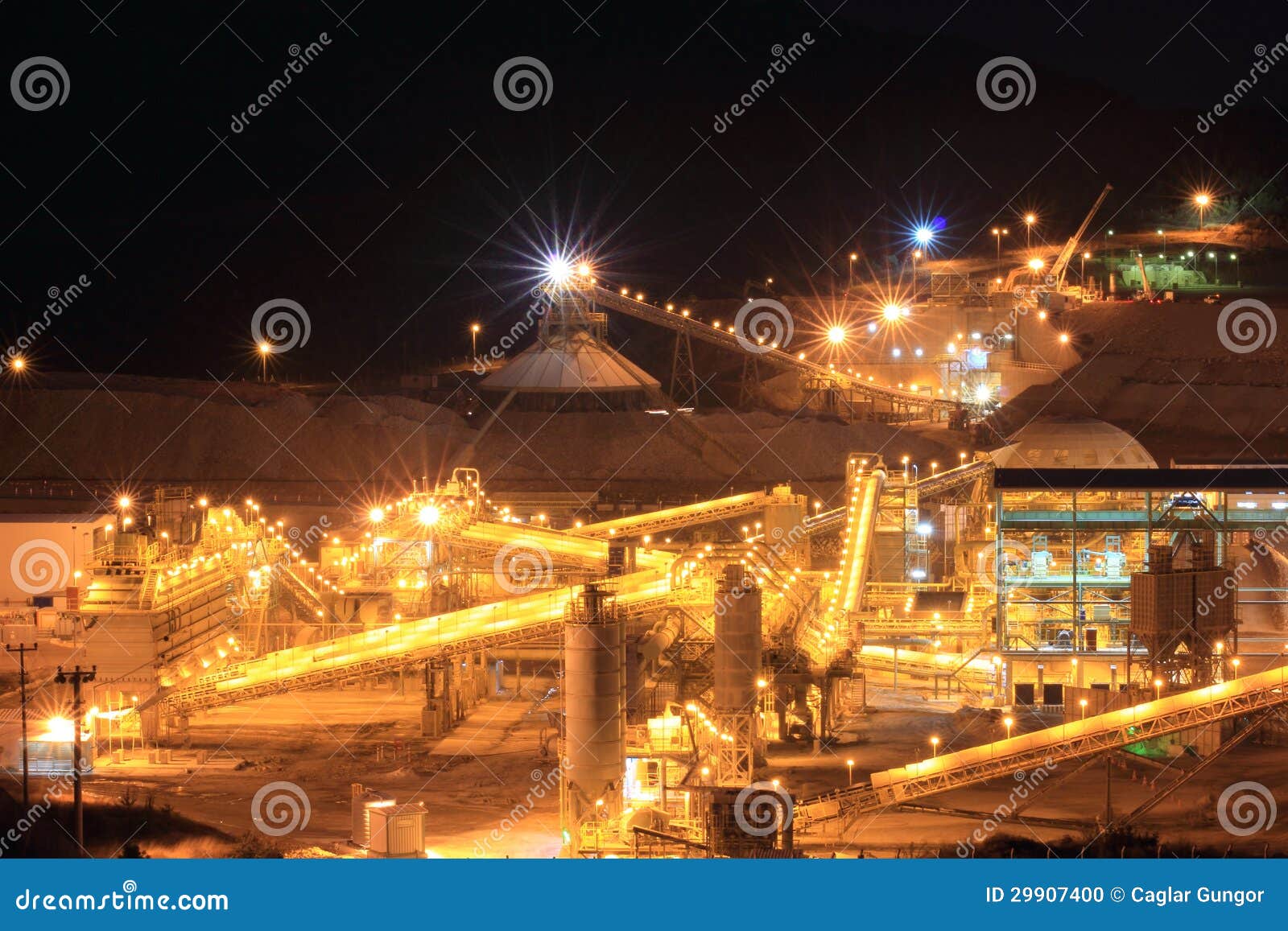 Gold Mine Site stock photo. Image of site, scene, conveyor - 29907400